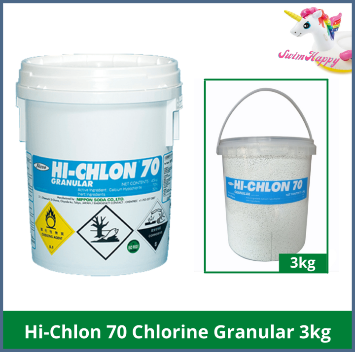 3KG HI-CHLON 70 CHLORINE GRANULES - Japan Made (Repacked in a solid ...