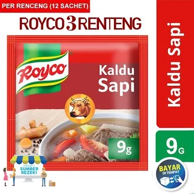 [PAKET HEMAT 3 RENTENG] TERMURAH Royco SAPI 1 Renceng isi 12 Sachet ...