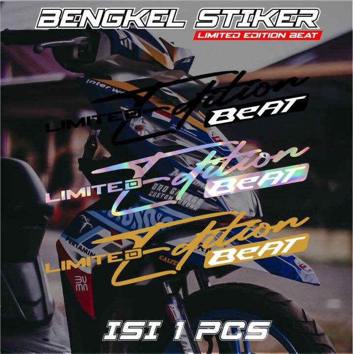 Stiker Motor Beat Matic Limited Edition Cutting Setiker Keren Viral ...