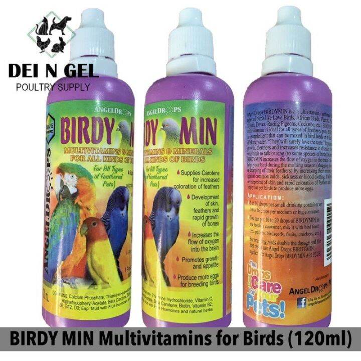 Angel Drops BIRDY MIN Multivitamins for Birds (120ML) | Lazada PH