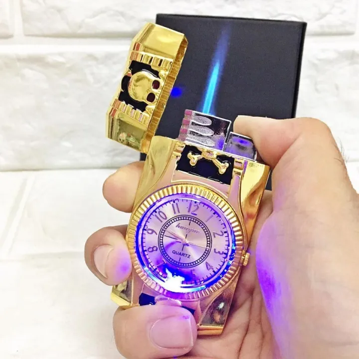 Korek Bara + Jam Bulat Analog Korek Lighter Plus Jam | Lazada Indonesia