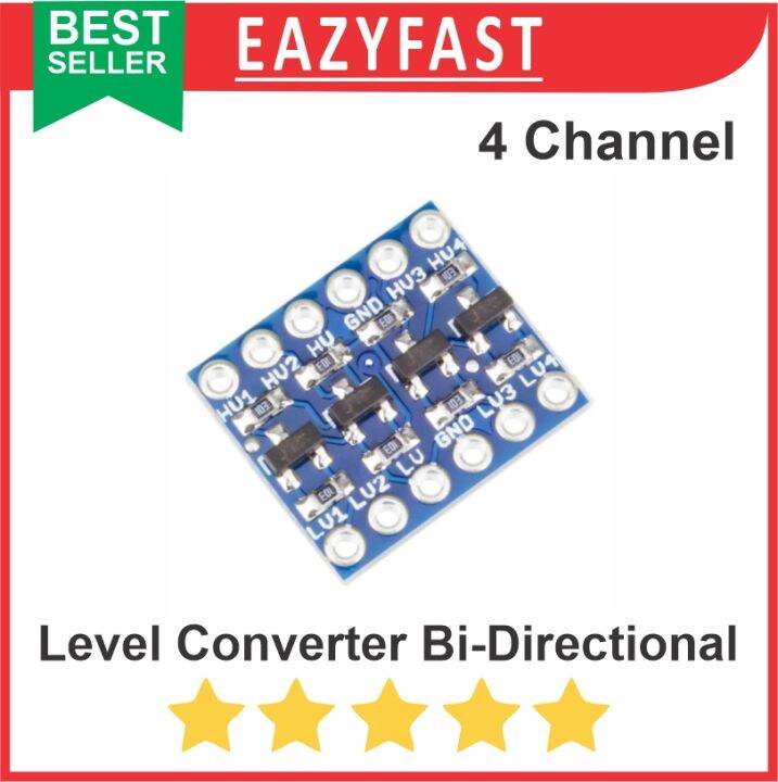 4 Channel I2C Logic Level Converter Bi-Directional Module 5v to 3.3v ...