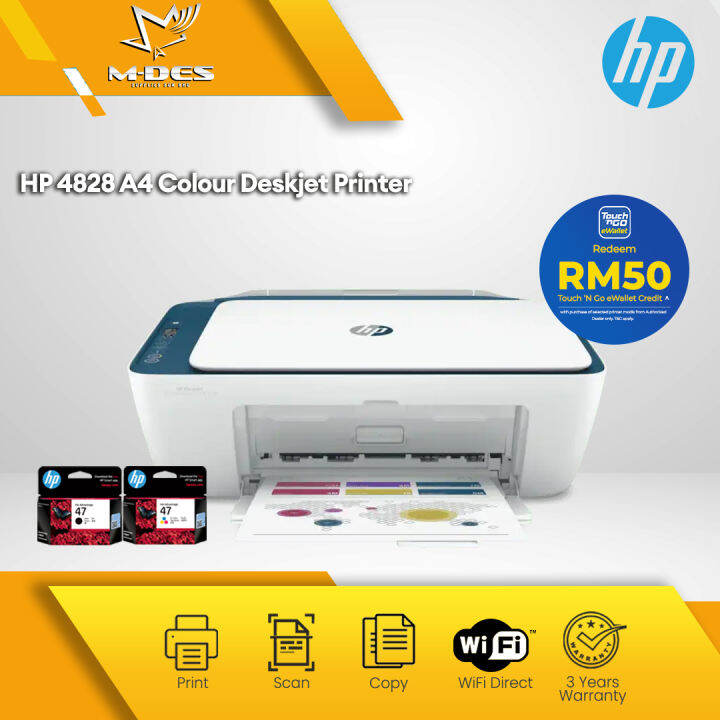 HP 4828 DeskJet Ink Advantage Ultra All-in-One InkJet Wireless A4 ...