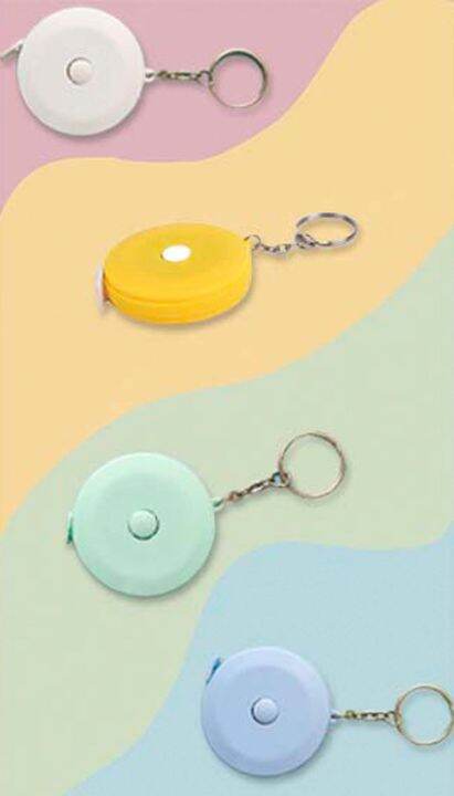 Retractable Push Button Round Soft Tape Measure 1.5M (60 inches) with ...