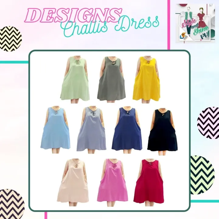 SSPH COD Challis Duster Nanay Dress Plus Size for Women fits up to XXL ...
