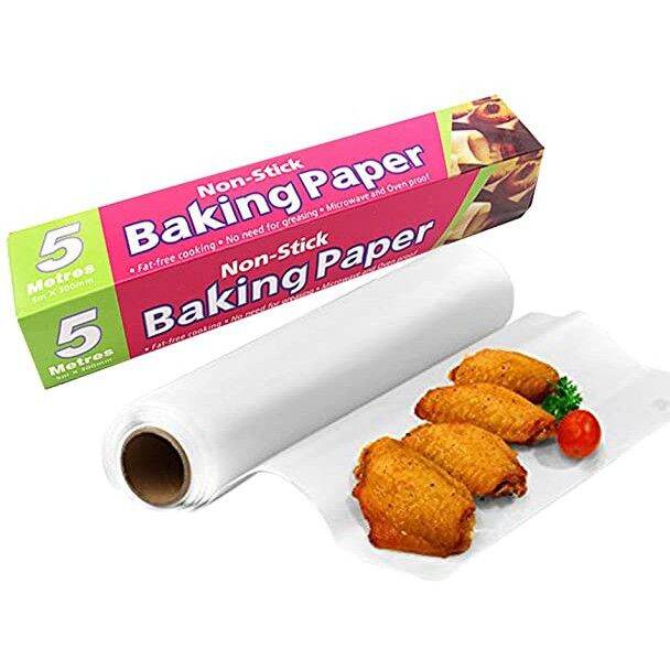 5 METER Non-Stick Baking Paper Roll Kitchens Cookie Baking Sheets ...
