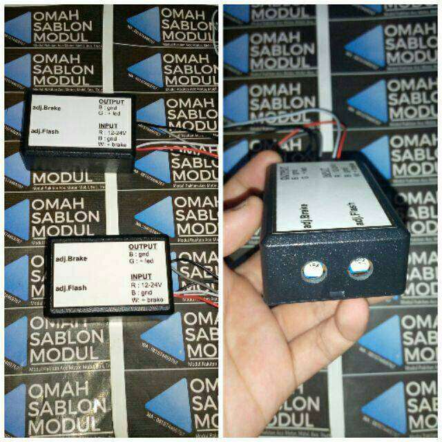 Modul lampu blitz/pesawat/spoiler 1 dan 2 mode ( senja dan rem ) DC 12V ...