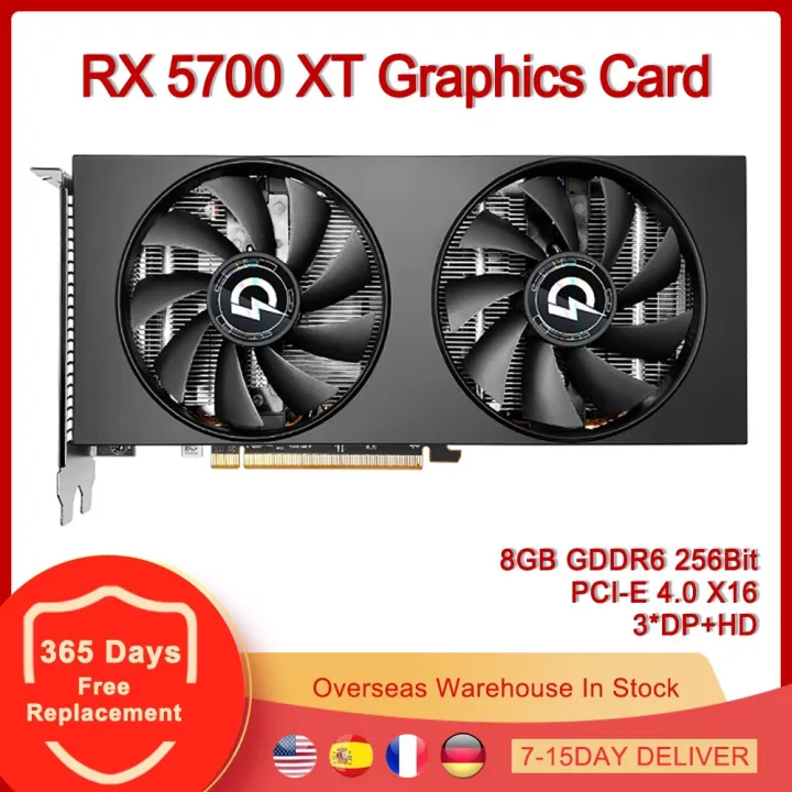 1 RX 5700 XT Graphics Card PCI-E 4.0 X16 8GB GDDR6 256Bit 3DP HD Video Cards For AMD Radeon ...