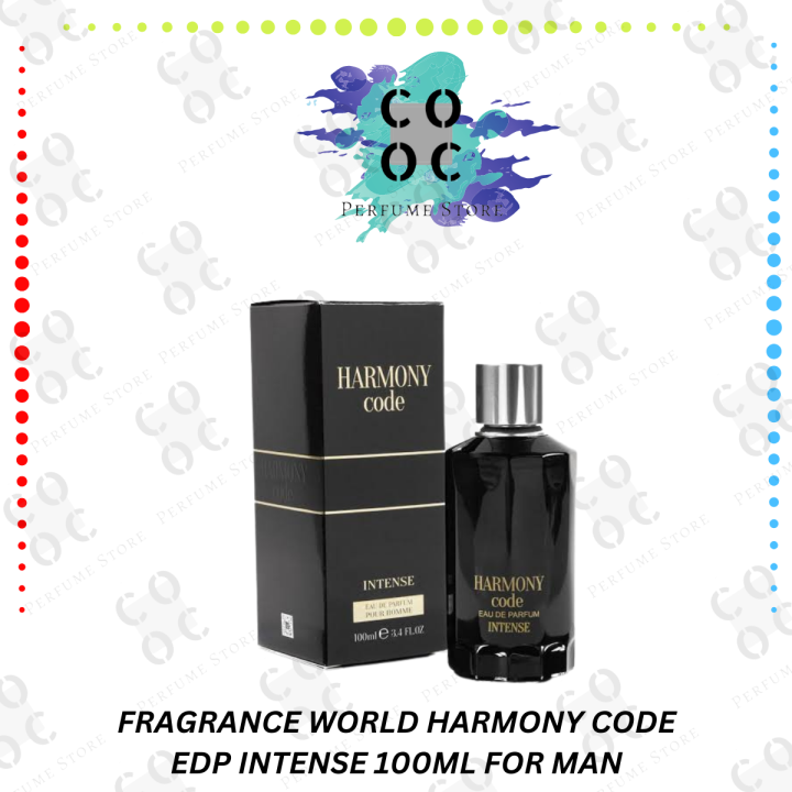 FRAGRANCE WORLD HARMONI CODE EDP INTENSE 100ML FOR MAN | Lazada Indonesia