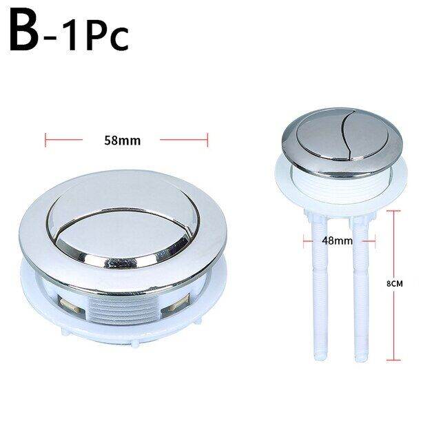 Universal Toilet Button Round Dual Flush Shape Toilet Bowl Flush Push ...