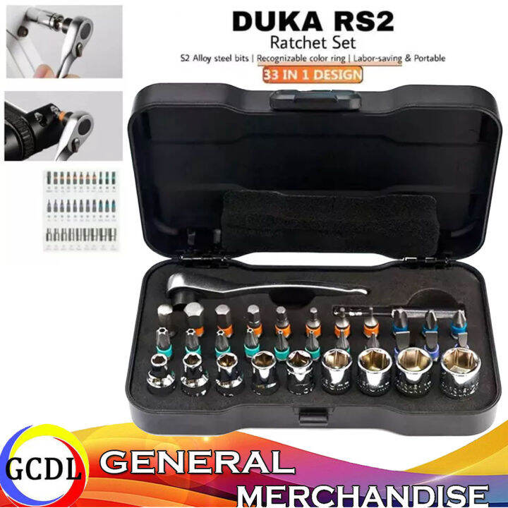 DUKA RS1 Screwdriver Set 24 in 1 Multi-purpose Ratchet Wrench ...