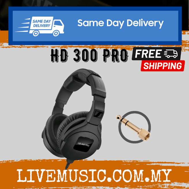 Sennheiser HD 300 PRO Closed-back Professional Monitor Headphones ...