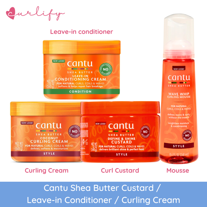 Cantu Shea Butter for Natural Hair Mousse/ Curl Custard /Coconut ...