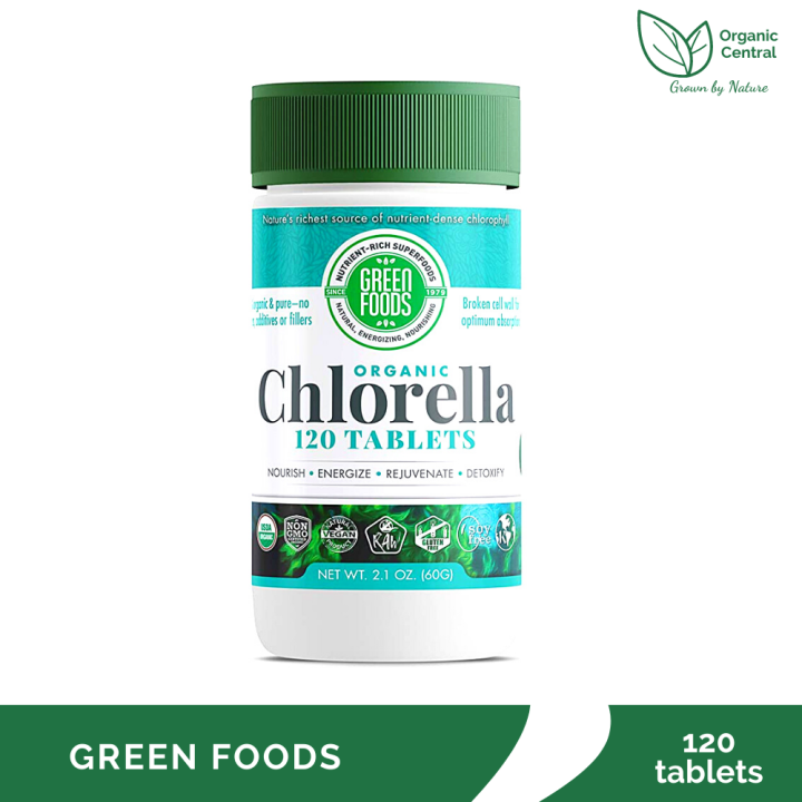 Green Foods Organic Chlorella 120 tablets | Lazada PH