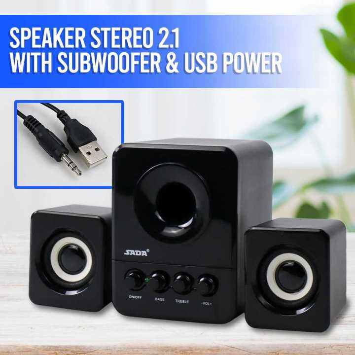 Speaker Sada Subwoofer / 2 Speaker Stereo Satelit / SADA Active Speaker ...