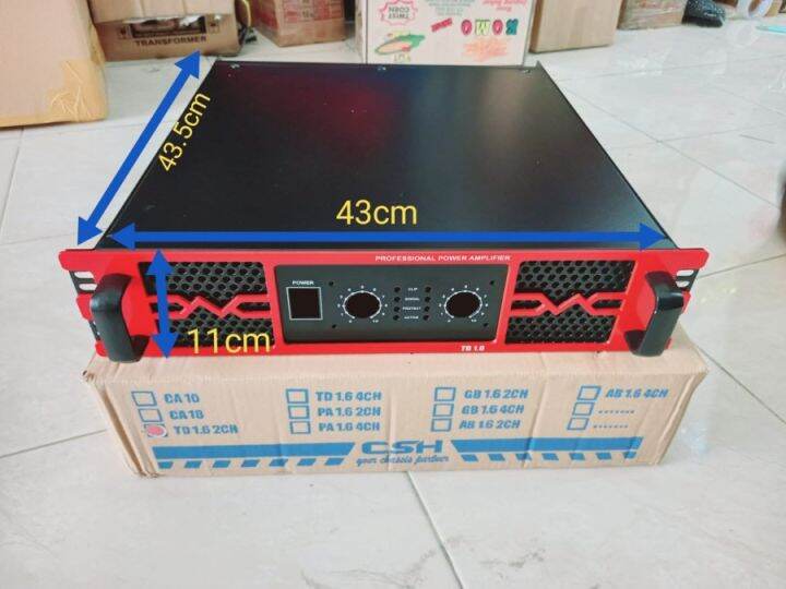BOX POWER AMPLIFIER 2CH TD 1.6 Box power amplifier 2 channel TD1.6 ...