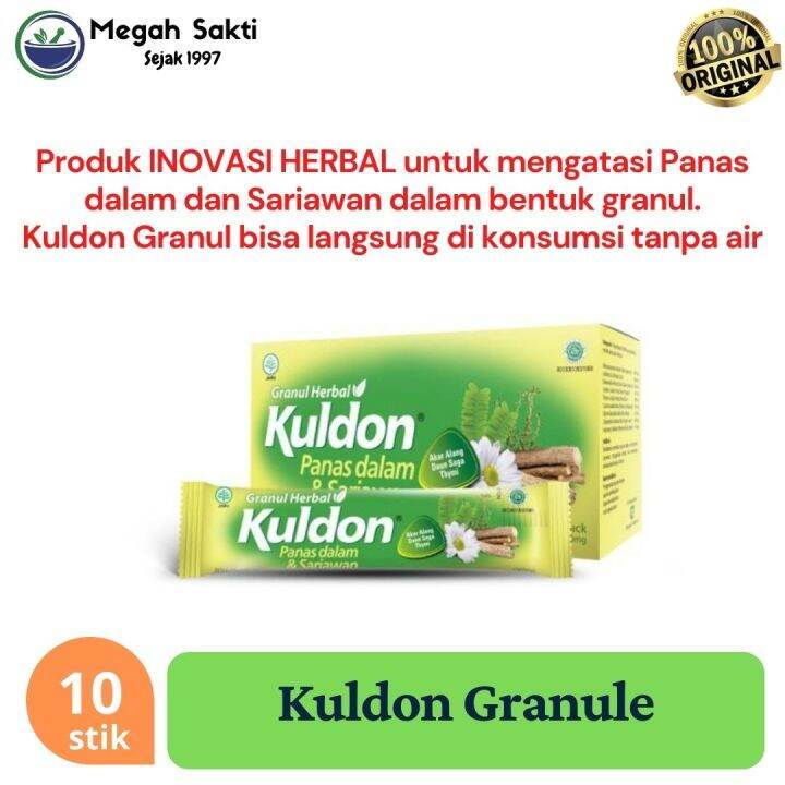 Kuldon Box (10 Stickpack) - Mengatasi Panas Dalam & Sariawan | Lazada ...