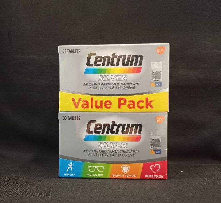 TWIN PACK Centrum Silver Multivitamin-Multimineral (30's x 2) | Lazada