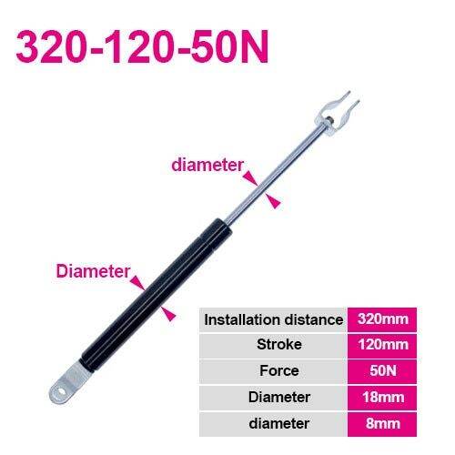 18*8 Rod Stroke gas spring folding hinge 50N-500N/5kg-50kg Force lift ...