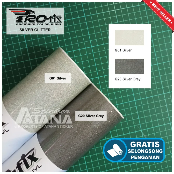Skotlet Putih Glitter Scotlet Silver Grey Abu Perak Hologram Profix ...