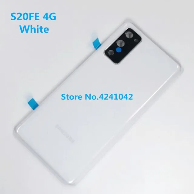 Samsung Galaxy S20 Fe 5g Phone Back Glass Cover Cover Rear Door Housing ...