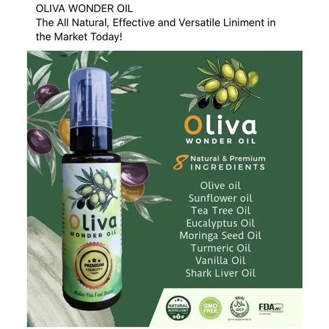 Oliva Wonder Aromatherapy Healing Massage Oil Lazada Ph