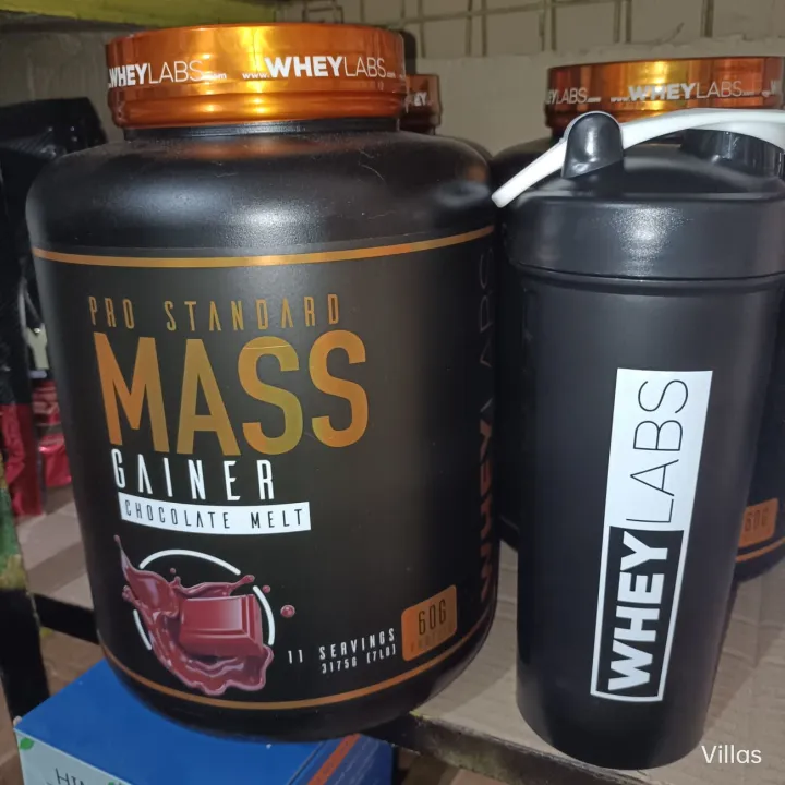 WHEYLABS PRO STANDARD MASS GAINER 7LBS WITH FREE SHAKER | Lazada PH
