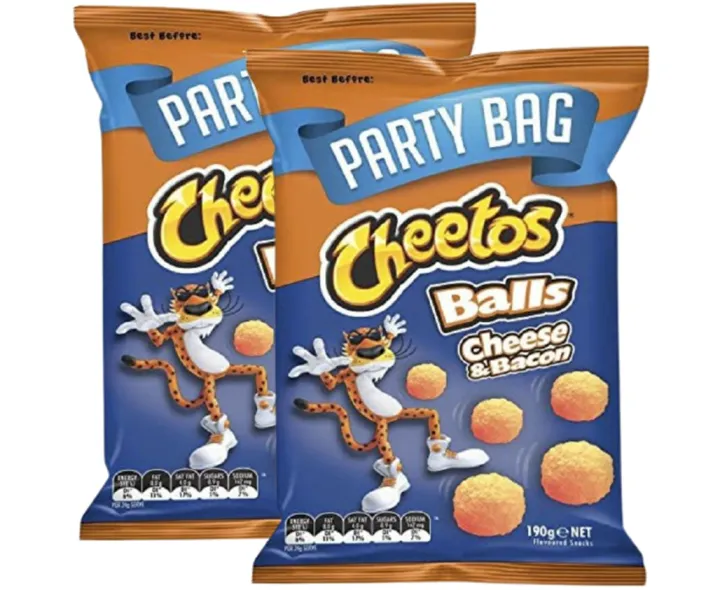 Cheetos Cheese & Bacon Balls ชีโตสบอล รสชีสและเบค่อน 190g. (2ถุง ...