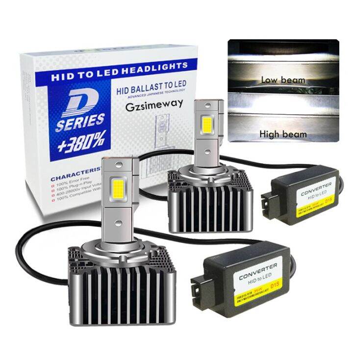 2x Canbus LED D1S D3S Bulb D4S D2R D2S D5S D8S Car Headlight for Replacement Original HID Lamp ...