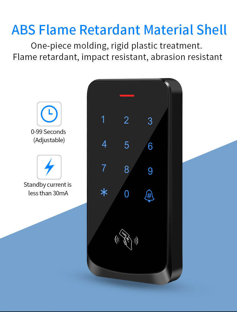 Boland RFID EM 125กิโลเฮิรตซ์แป้นพิมพ์ควบคุมการเข้าถึงแสงไฟ IP67กันน้ำ ...