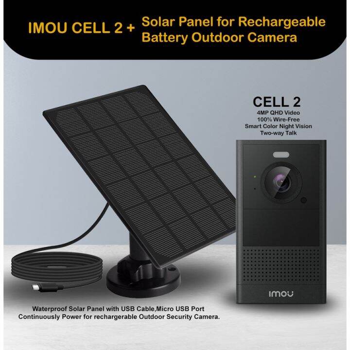 Imou Cell 2 4MP Full Color Night Vision Rechargeable Battery WiFi 100% ...