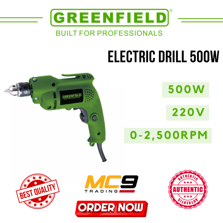 Greenfield ELECTRIC DRILL 500W | Lazada PH