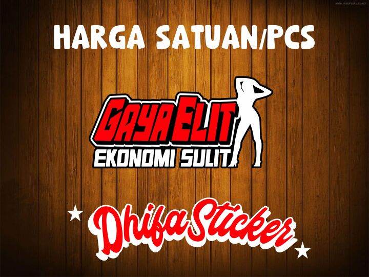 stiker gaya elit ekonomi sulit stiker motor | Lazada Indonesia