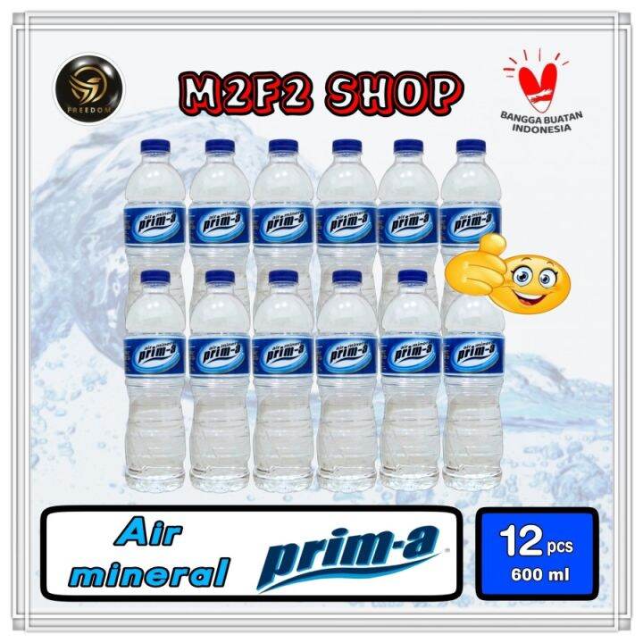Air Mineral Prima Botol Tanggung Pet - 600 ml (Kemasan 12 Pcs) | Lazada ...