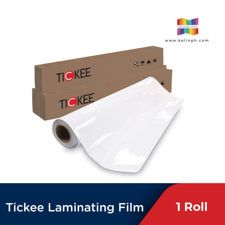 KGS TICKEE Cold Laminating Film Glossy/Matte 164ft x 4.2ft for Sticker ...