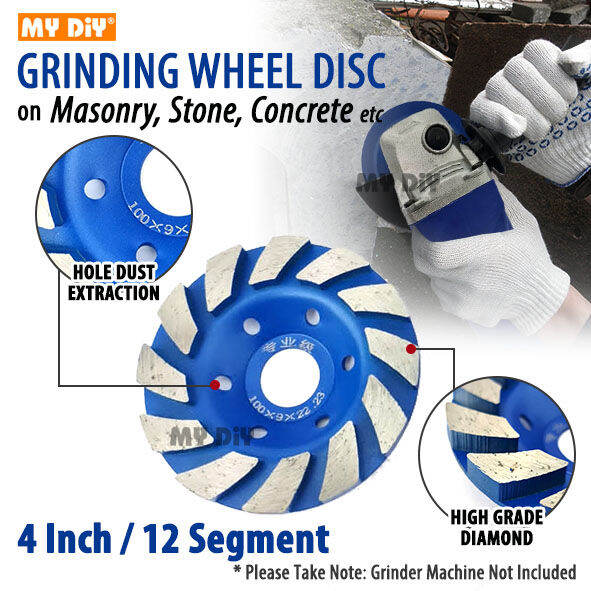 MYDIY Online2u - PROFESSIONAL 4 INCH (100MM) DIAMOND GRINDING CUP WHEEL ...
