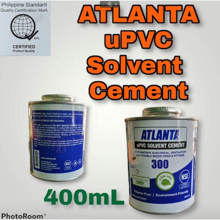 practical ATLANTA Brand uPVC Solvent 200ml and 400ml | Lazada PH