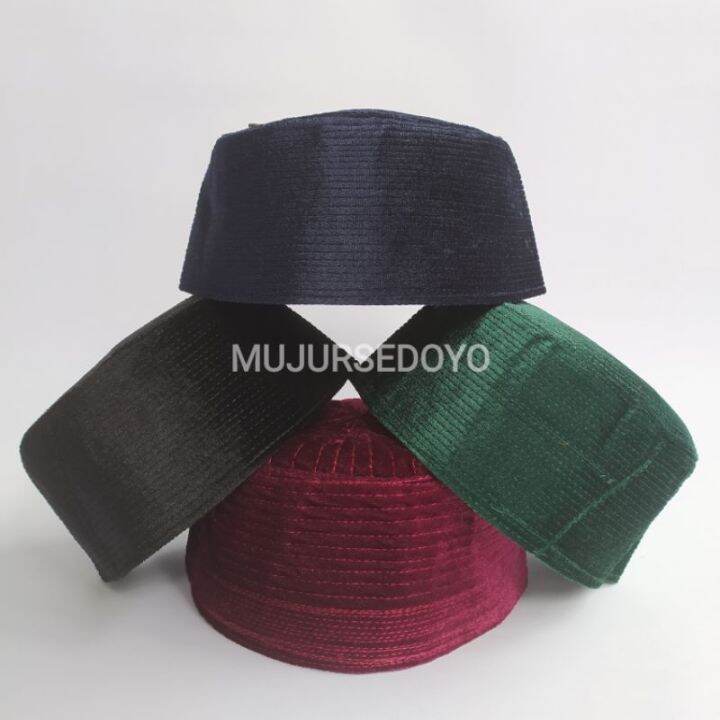 Peci Kopiah Kain Beludru Bulat Bludru Bani Hasyim | Lazada Indonesia