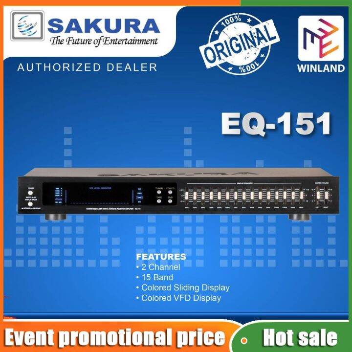 SAKURA by Winland 2 Channel 15 Band Stereo Graphic Equalizer EQ-151 | Lazada PH