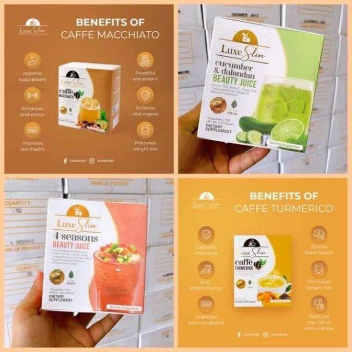 Luxe Slim Beauty Juice / Coffee (Dalandan 4 Seasons Macchiato Turmerico ...