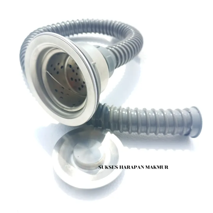 AFUR WASTAFEL SINK CUCI PIRING FULL STAINLESS STEEL 1 1/2 INCH + SELANG ...