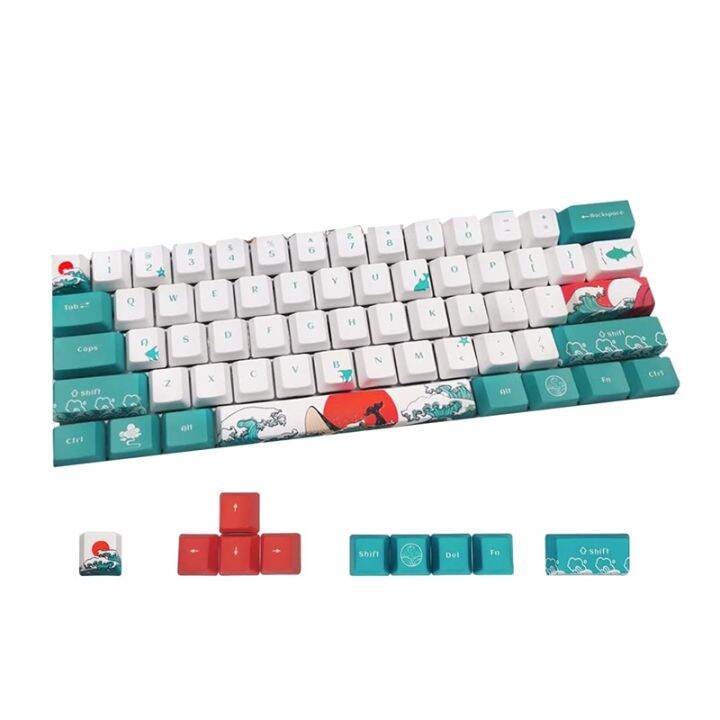 71 Keys Keycaps Set Suitable for GK61/GK64/RK61/Anne/GH60 /ALT61 ...