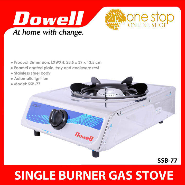 Dowell Original Single Burner Stove with Stainless Steel Body SSB-77 ...