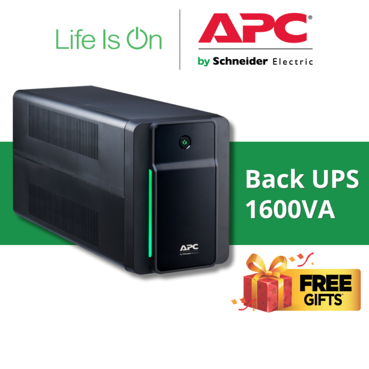 APC BX1600MI-MS Back-UPS 1600VA, 230V, AVR, Uninterruptible Power ...