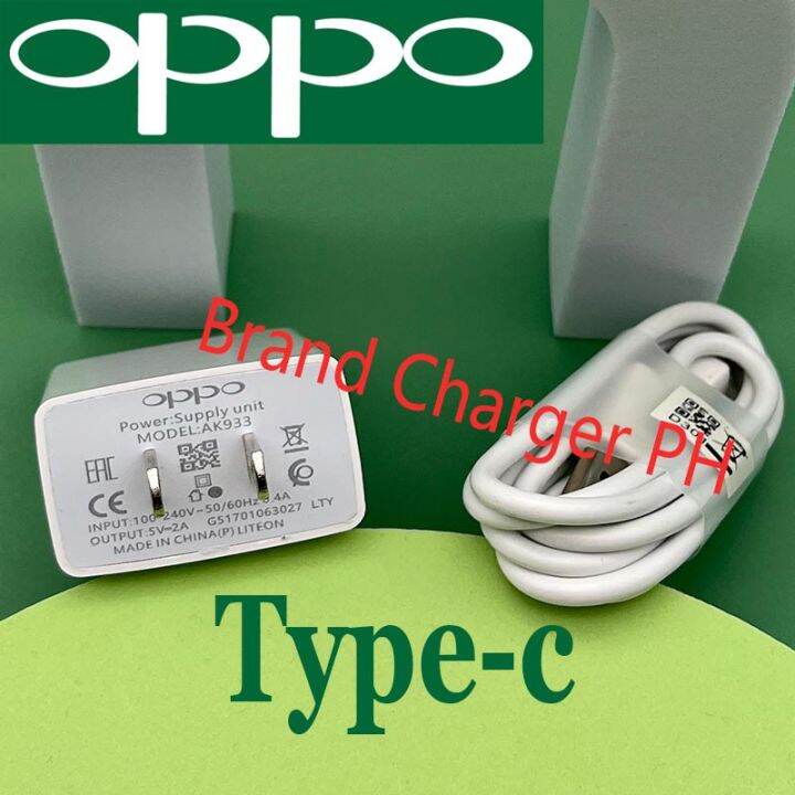 OPPO Original Charger 18W Type-C Usb/Cable Data line 2IN1 Adapter Set ...