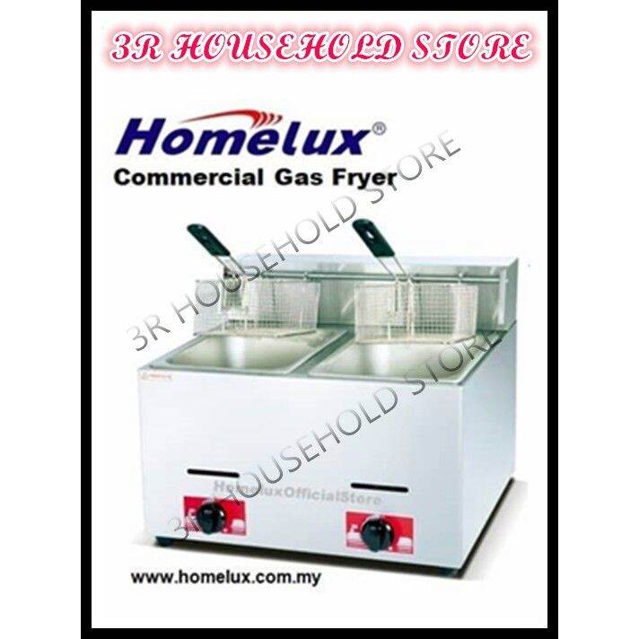 HOMELUX COMMERCIAL GAS FRYER / DOUBLE GAS FRYER HBGF-72 | Lazada