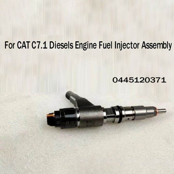 Excavator Engine Fuel Injector 0445120371 for CAT C7.1 Crude Oil Engine ...