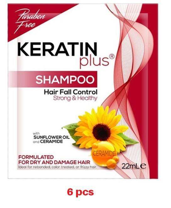 Keratin Plus Shampoo Hair Fall Control with Sunflower Oil and Ceramide ...