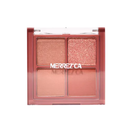 พาเลท 4 ช่อง MERREZCA Eye Color palette โทนสีน้ำตาล มีทั้งเนื้อแมท ...