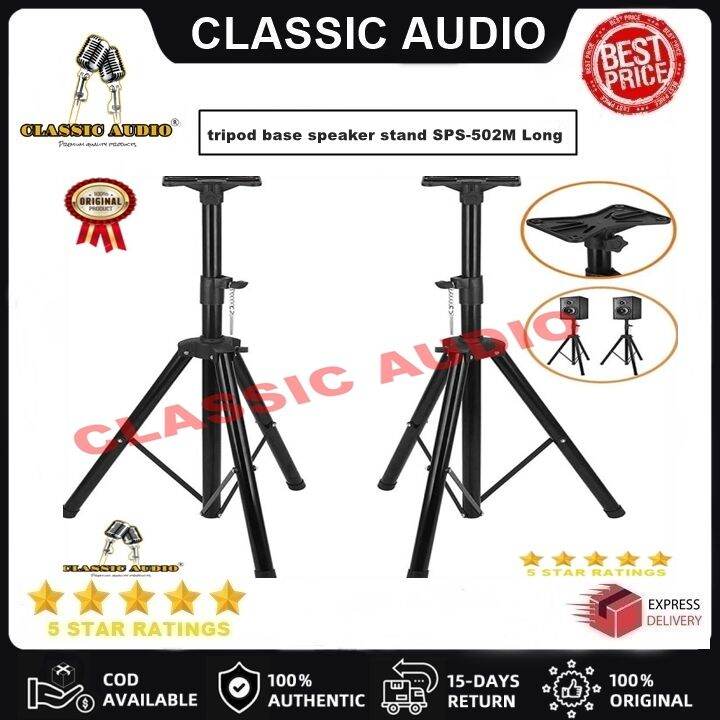 Professional tripod base speaker stand By Classic Audio- SPS-502M Long 170CM Short 110CM Steel ...